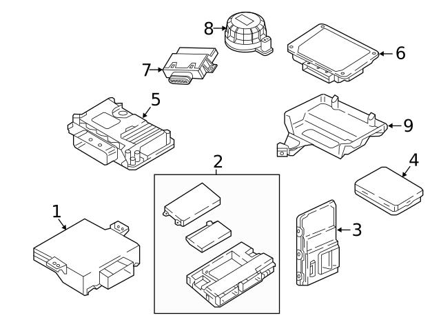 Genuine VW/Audi 80A907468A Parking Aid Control Module - Audi | AU80A907468A