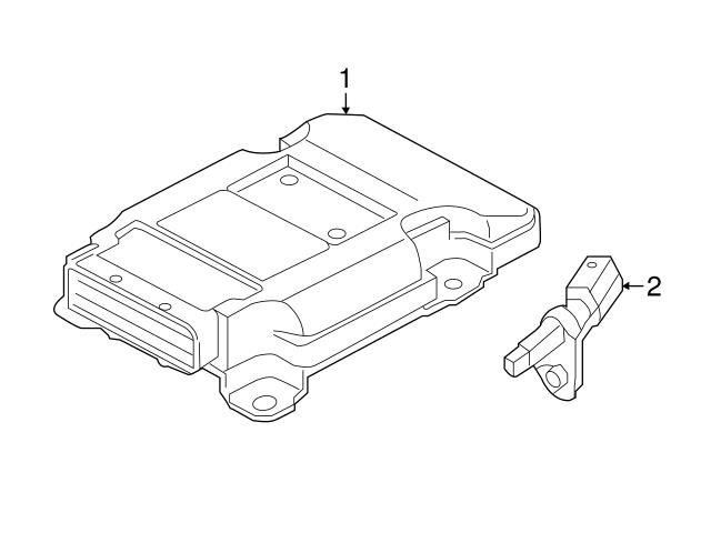 Genuine VW/Audi 80A907777M Engine Control Module - Audi | AU80A907777M