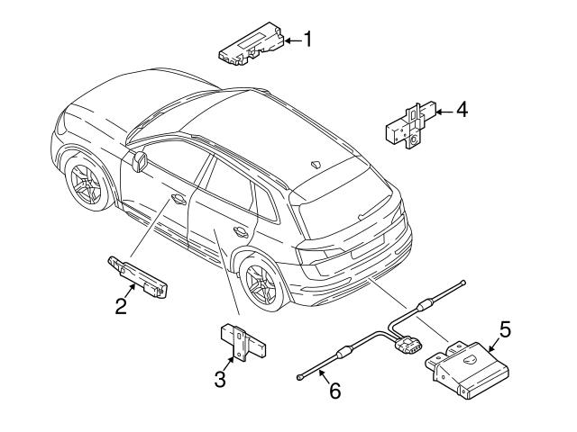 Genuine VW/Audi 80A962239 Keyless Entry Sensor - Audi | AU80A962239