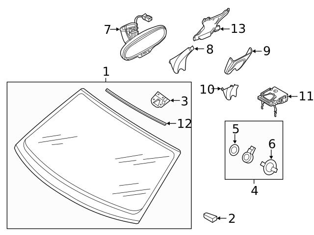 Genuine VW/Audi 81A907660A Rain Sensor - Audi | 81A907660 81A955555 ...