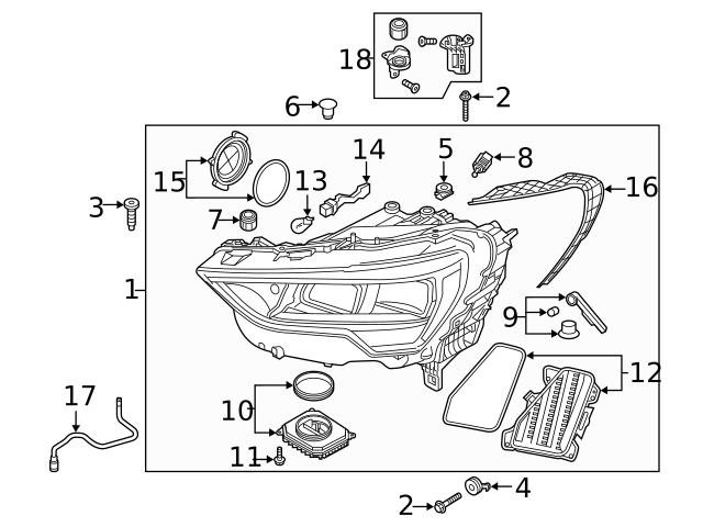 Genuine VW/Audi 83A941191 Headlight Seal; Left - Audi | AU83A941191