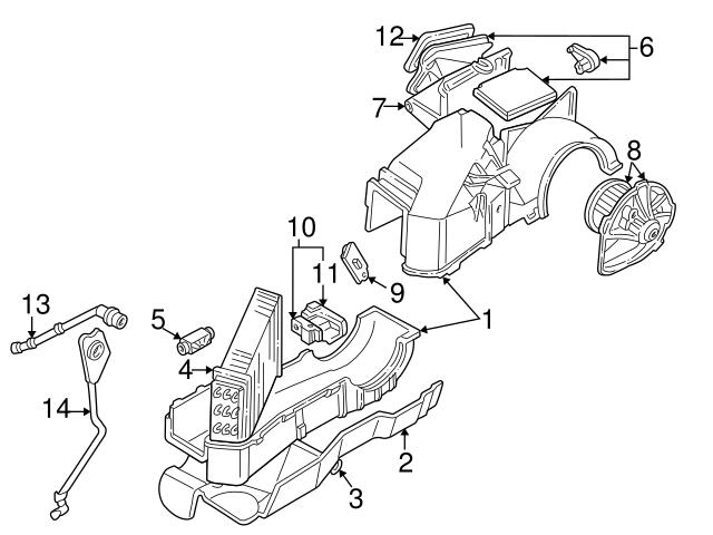 Genuine VW/Audi 867959131 Blower Motor Resistor/Regulator; Rear, Center ...