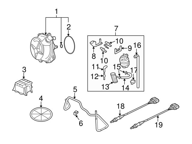 Genuine VW/Audi 8E0201814A Vapor Canister Bracket - Audi, VW ...