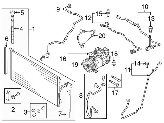 Genuine VW/Audi 8E0260810A A/C Compressor Clutch Pulley - Audi ...
