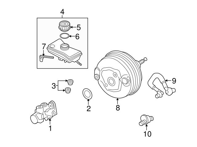 Genuine VW/Audi 8E0611021B Brake Master Cylinder - Audi, VW ...