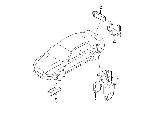 Genuine VW/Audi 8E0907277 Tire Pressure Monitoring System Antenna ...