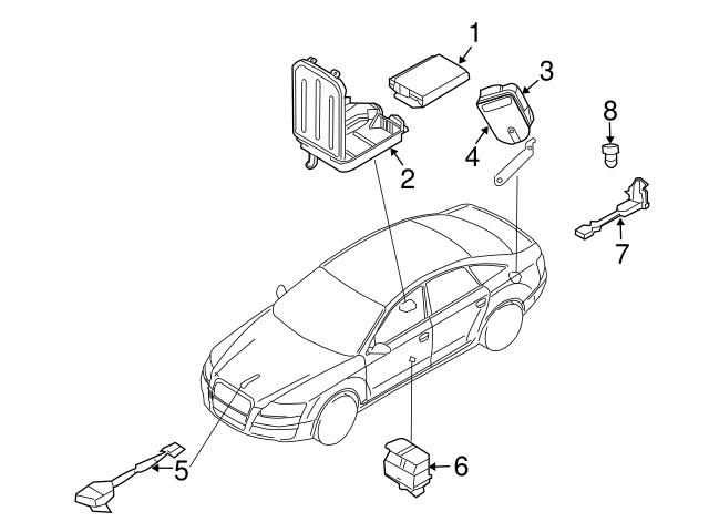 Genuine VW/Audi 8E0953236 Hood Latch - Audi | AU8E0953236