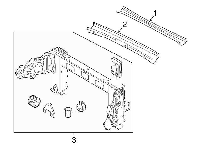 Genuine VW/Audi 8F0813149A Roll Bar Bracket; Lower - Audi | 8F0813149 ...