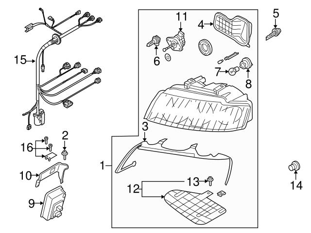 Genuine VW/Audi 8H0907391 Xenon Lighting Ballast; Left, Right - Audi ...
