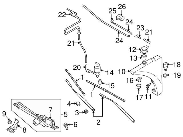 Genuine VW/Audi 8J1955023D Windshield Wiper Motor - Audi | 8J1955023C ...