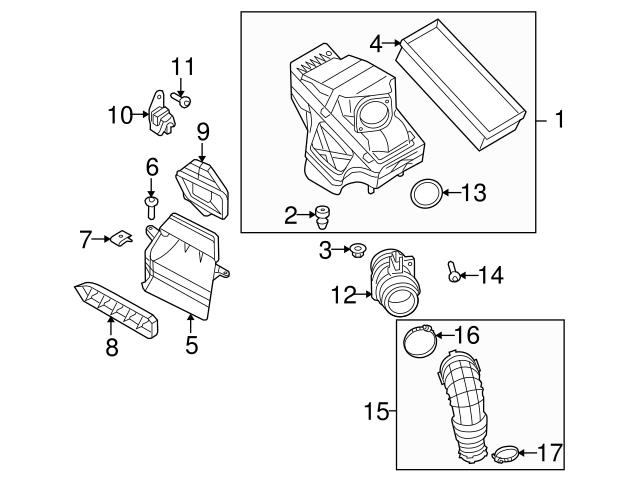 Genuine VW/Audi 8K0129617B Air Intake Hose - Audi | AU8K0129617B