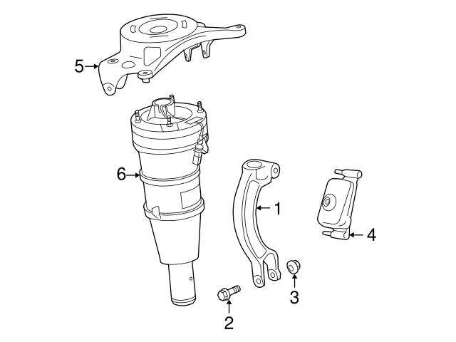 Genuine VW/Audi 8K0413037M Suspension Strut Fork; Front Left - Audi ...