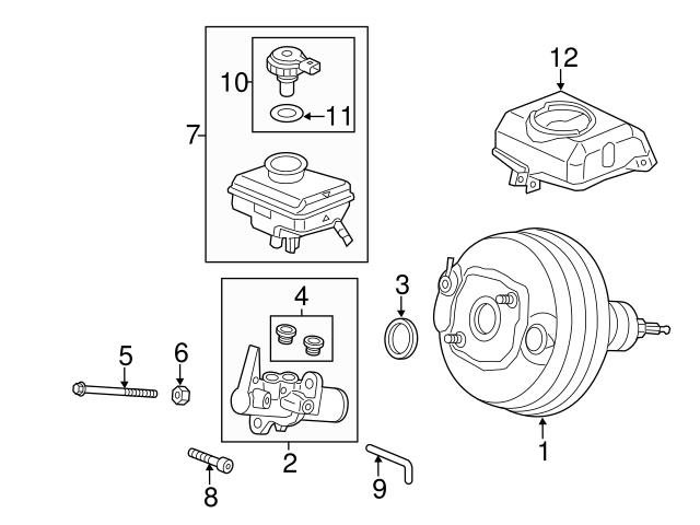 Genuine VW/Audi 8K0612107D Power Brake Booster/Servo - Audi | 4G0612107 ...