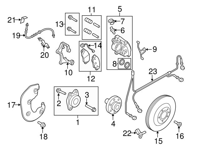 Genuine VW/Audi 8K0615269A Anti-Rattle Clip; Left, Right - Audi ...