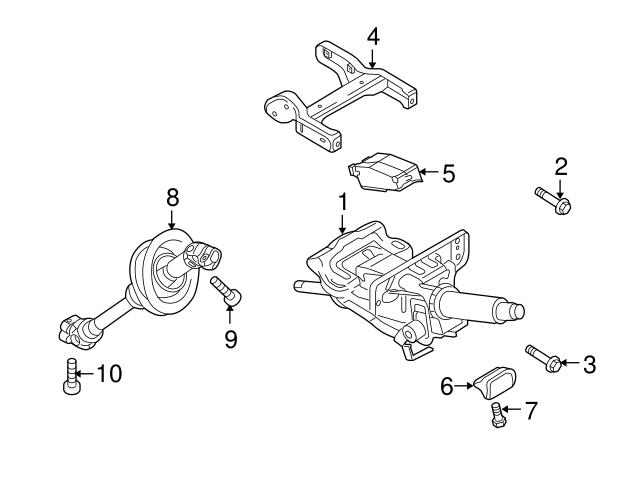 Genuine VW/Audi 8K0905852D Steering Column Lock - Audi | 8K0905852A ...