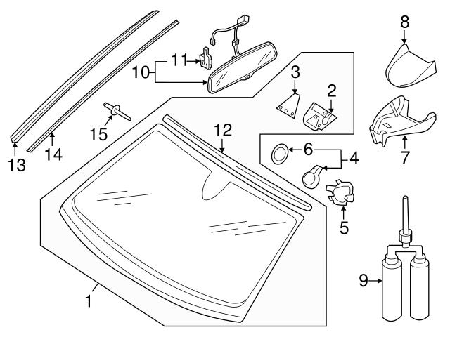 Genuine VW/Audi 8K0907658E Rain Sensor - Audi | 8K0907658 AU8K0907658E