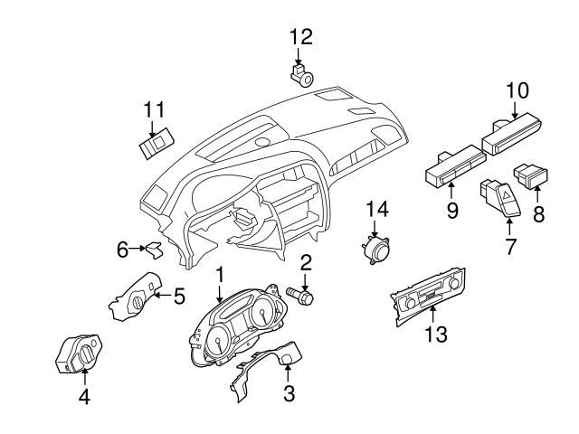 Genuine VW/Audi 8K0907659A Ambient Air Quality Sensor - Audi ...