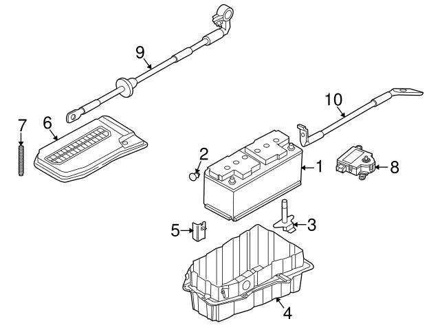 Genuine VW/Audi 8K0915181D Battery Cable - Audi | AU8K0915181D