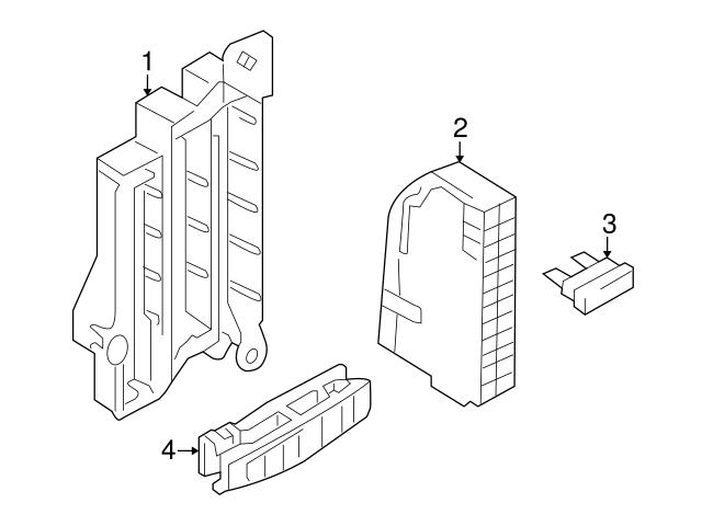 Genuine VW/Audi 8K0941824 Fuse Holder; Rear, Left, Rear Front, Rear ...