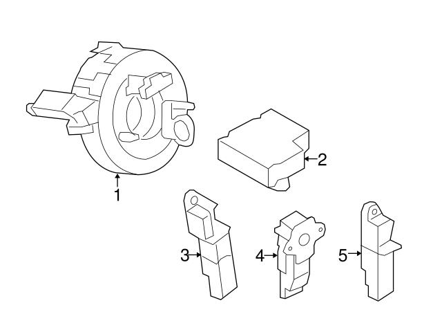 Genuine VW/Audi 8K0959651 Impact Sensor; Left Front, Right Front, Front ...