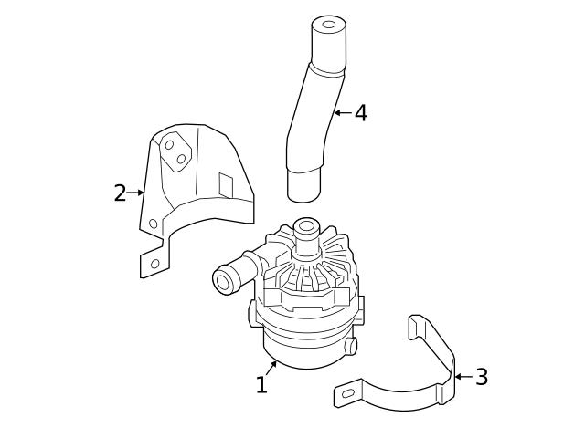 Genuine VW/Audi 8K0965567C Auxiliary Water Pump; Left - Audi | AU8K0965567C