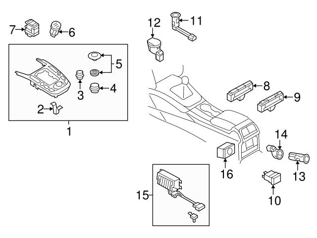 Genuine VW/Audi 8K0998068A Console Armrest - Audi | 8K0998068 AU8K0998068A