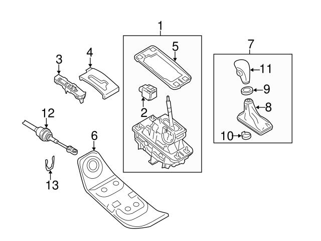 Genuine VW/Audi 8K1713105AA Auto Trans Shift Lever - Audi | 8K1713105 ...