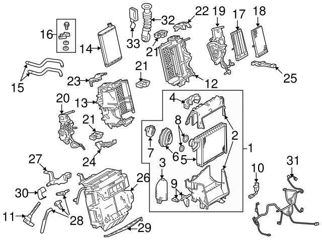 Genuine VW/Audi 8K1820007F Heater Core Case; Right - Audi | AU8K1820007F