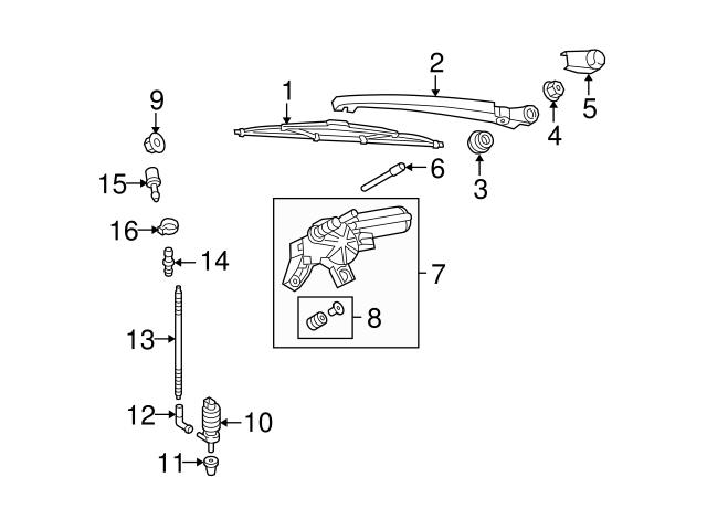 Genuine VW/Audi 8K9955985A Back Glass Washer Nozzle; Rear - Audi ...