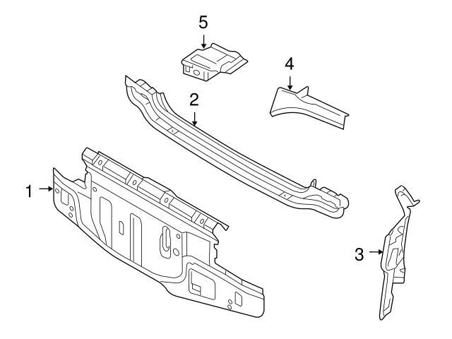 Genuine VW/Audi 8P4817976 Door Hinge Reinforcement; Right - Audi ...