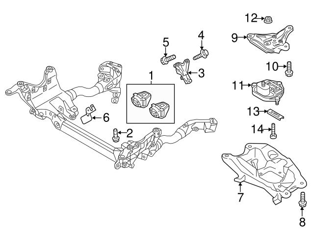 Genuine VW/Audi 8R0198381N Engine Mount - Audi | 8K0198381AH 8K0198381J ...