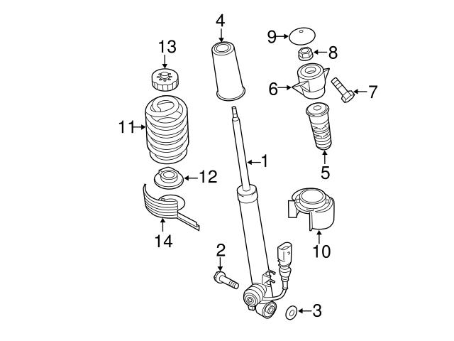 Audi SQ5 Shock Absorber Parts - EZ Returns & Flat-Rate Standard ...