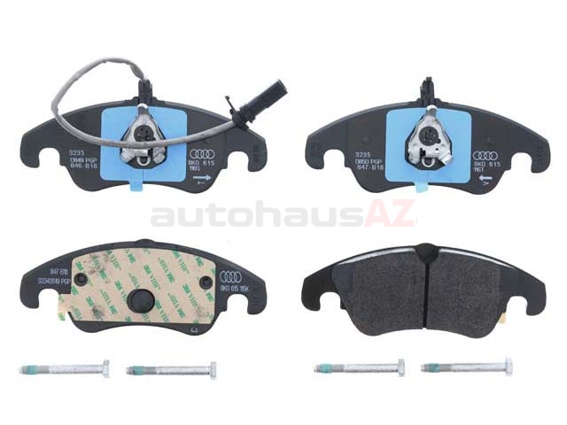Genuine Audi 8R0698151 Brake Pad Set; Front - Audi | 8R0698151D ...