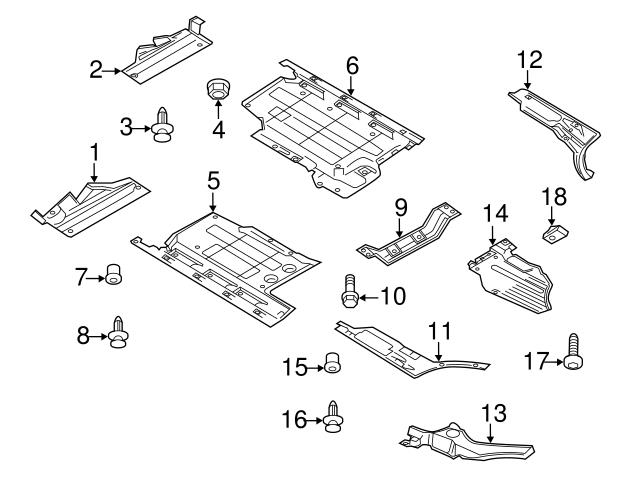 Genuine VW/Audi 8R0825001C Stone Guard - Audi | 8R0825001B AU8R0825001C