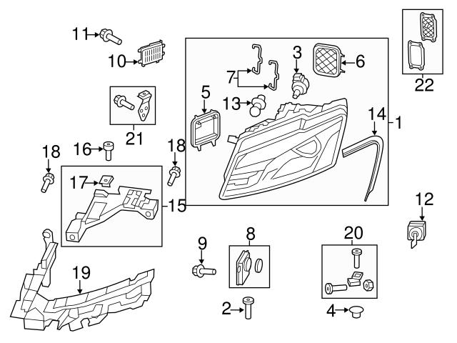 Genuine VW/Audi 8R0907472B Fuel Pump Driver Module; Left, Right - Audi ...