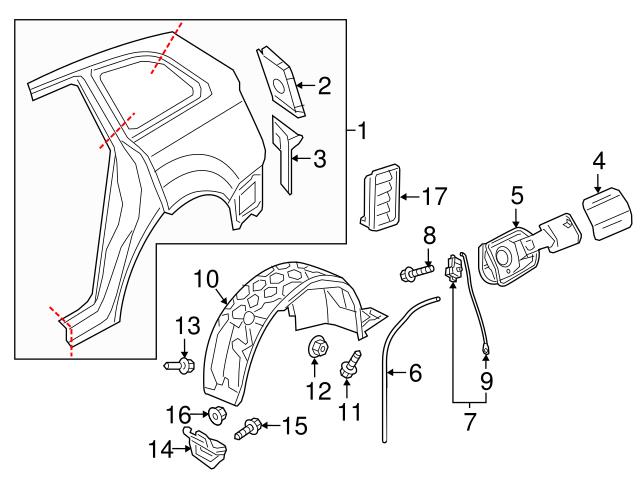 Genuine VW/Audi 8S0862153A Fuel Filler Door Lock Actuator - Audi ...