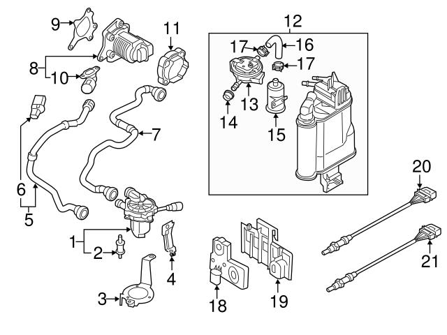 Genuine VW/Audi 8S0906262A Oxygen Sensor; Rear - Audi, VW | 06K906262AS ...
