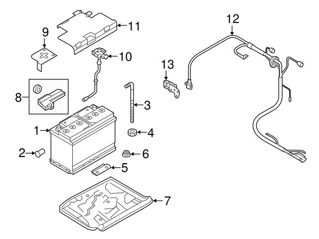 Genuine VW/Audi 8S0915181 Battery Current Sensor - Audi | 8S0915181C ...