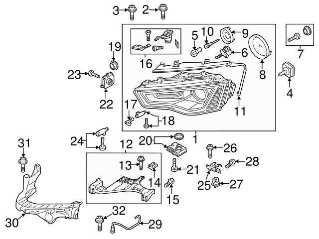 Genuine VW/Audi 8T0998121B Headlight Restoration Kit; Left - Audi ...