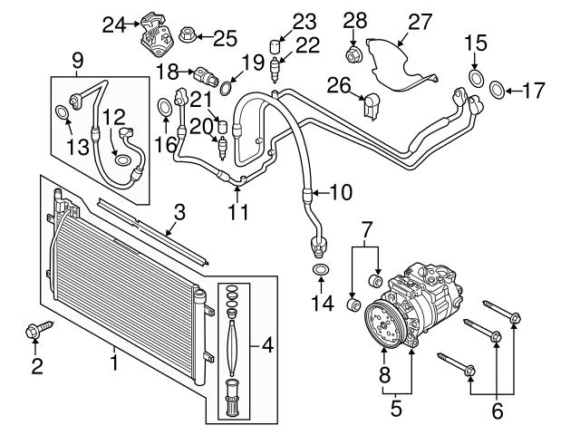 Genuine VW/Audi 8U0298403 A/C Receiver Drier - Audi | 4G0298403 AU8U0298403