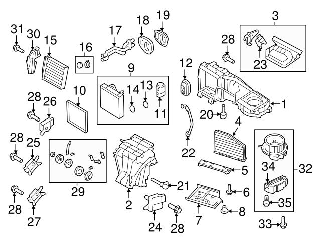 Genuine VW/Audi 8U1820103A A/C Evaporator Core Kit - Audi | 8U1820103 ...