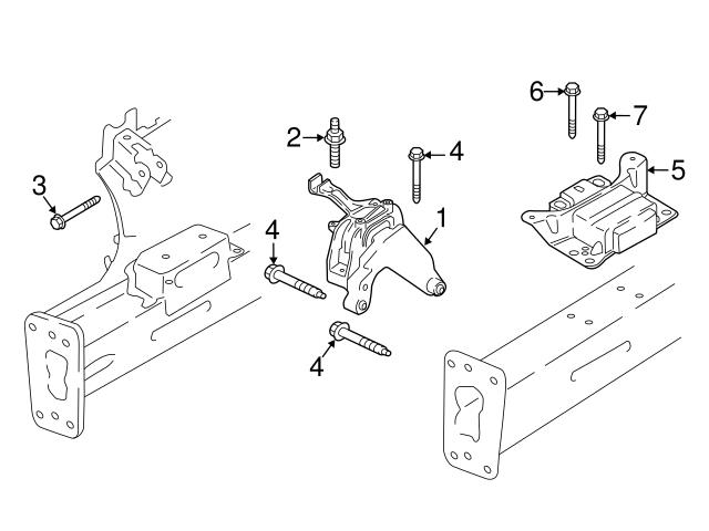 Genuine VW/Audi 8V0199555A Auto Trans Mount - Audi | AU8V0199555A