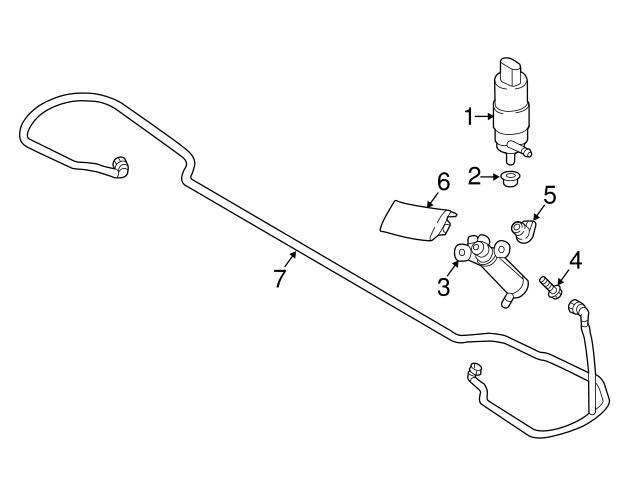 Genuine VW/Audi 8V0955102B Headlight Washer Nozzle; Right - Audi ...