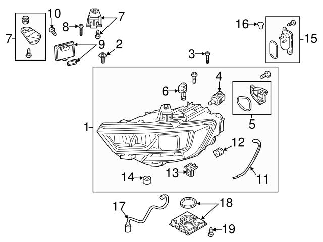 Genuine VW/Audi 8V0998473A Headlight Bulb, Standard; Left - Audi ...