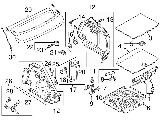 Genuine VW/Audi 8V4867667 Door Check Strap Rivet; Left - Audi | AU8V4867667