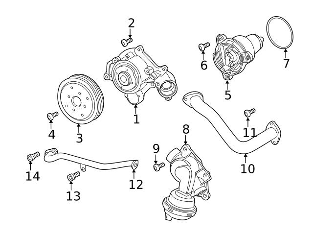 Genuine VW/Audi 8W0122485B Coolant Pipe - Audi | 8W0122485 8W0122485A ...