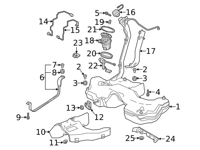 Genuine VW/Audi 8W0919047F Fuel Tank Sending Unit; Right - Audi ...