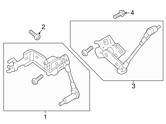 Genuine VW/Audi 8W0941285C Headlight Level Sensor; Left Front, Left ...