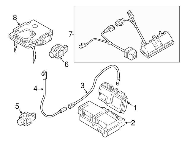 Genuine VW/Audi 8W0971192 Headlight Wiring Harness - Audi | AU8W0971192