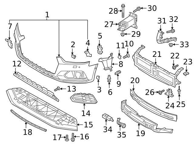Genuine VW/Audi 8W6121764 Brake Air Duct; Right - Audi | AU8W6121764